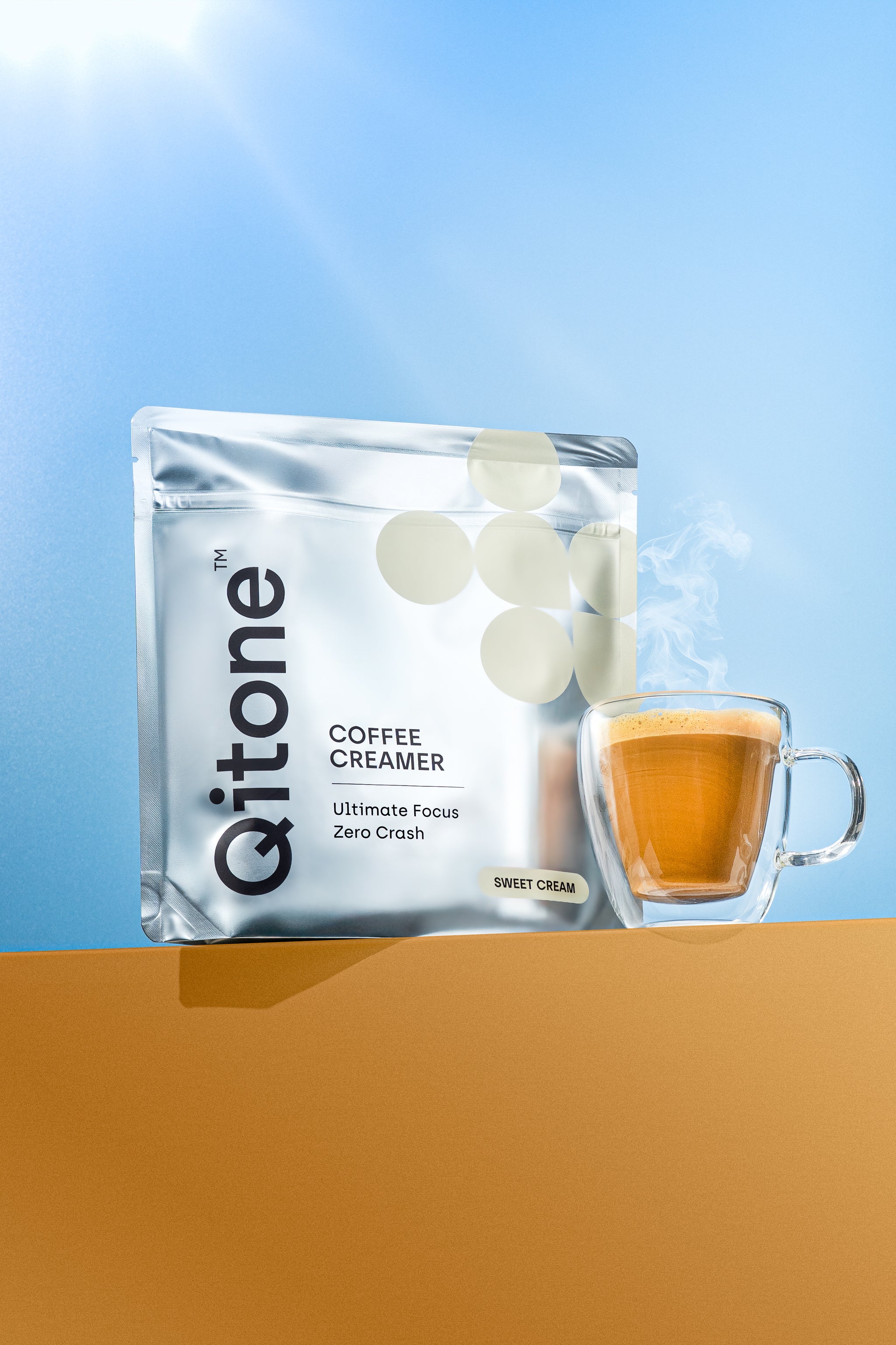 Sweet Cream Coffee Creamer | Powered by Qitone | Sweet Cream Flavor